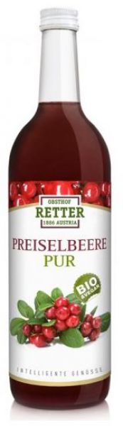 BIO Preiselbeersaft pur - Obsthof Retter - Bauernladen