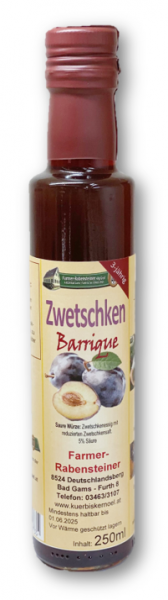 Zwetschken Barrique 3-jährig - Farmer Rabensteiner vlg. Graf - Bauernladen