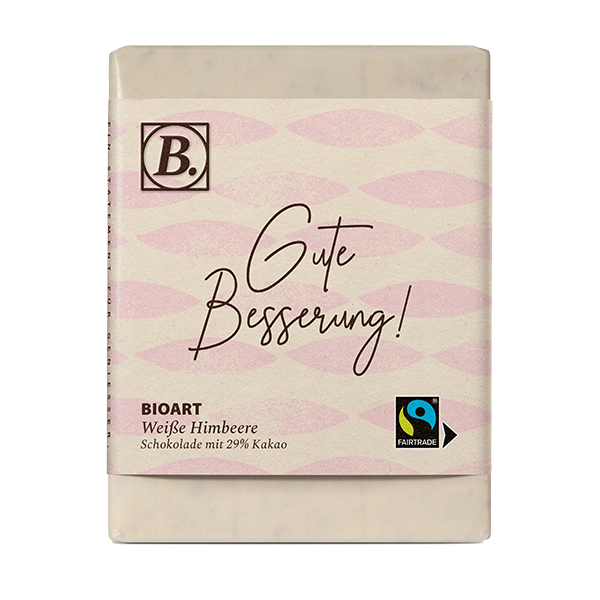 B. Motto Schoko Gute Besserung Weiße Himbeere - Fairtrade - BioArt AG ...