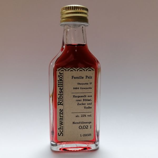 Schwarze Ribisel Likör - Palz Liköre - Bauernladen