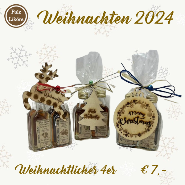 Weihnachtlicher 4er - Palz Liköre - Bauernladen