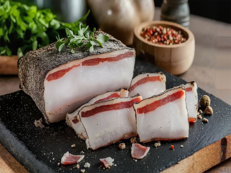 Lardo mediteran vom BIO-Mangalitza - Bayer & Bayer - Bauernladen