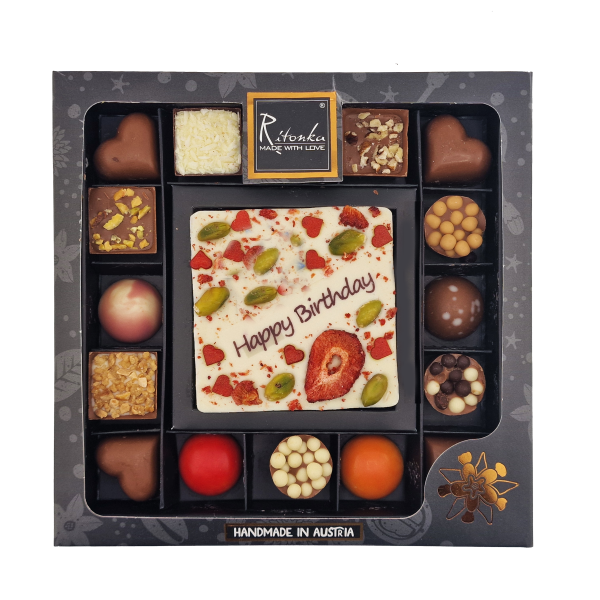 ChocoBlend Pralinen "Happy Birthday" 165g - Ritonka - Bauernladen