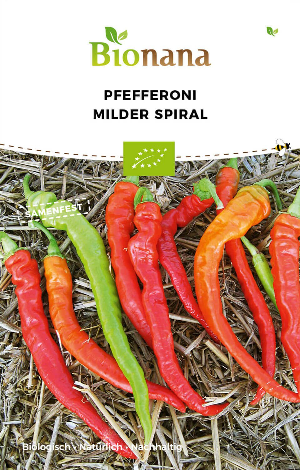 Bio-Pfefferoni „Milder Spiral“ SSPAP011 - Bionana GmbH - Bauernladen
