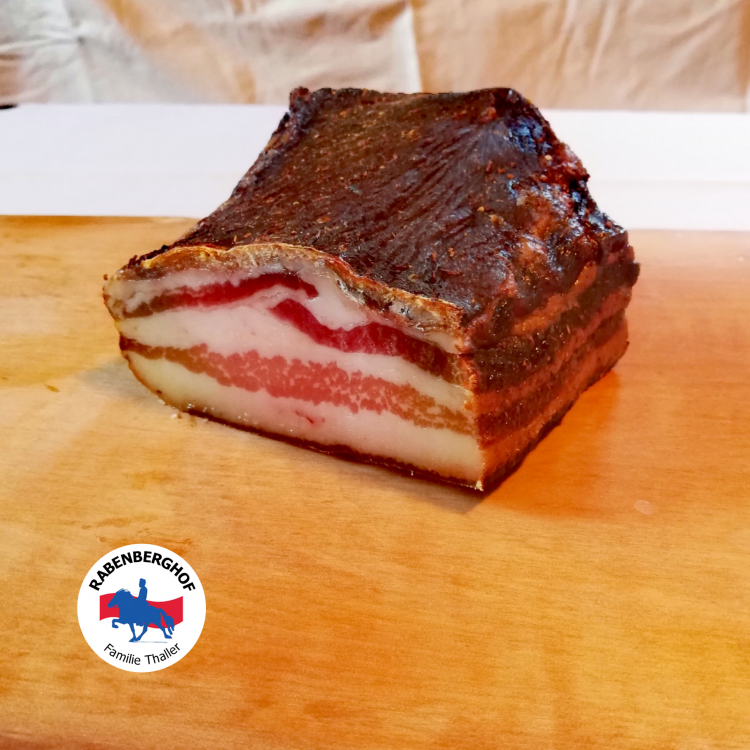Bauchspeck vom Duroc-Schwein - Rabenberghof - Bauernladen