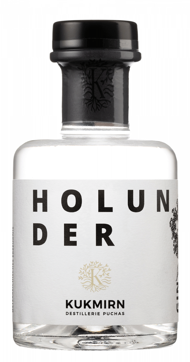 Holunder Gin 43% Vol. KUKMIRN Destillerie Puchas - KUKMIRN Destillerie ...